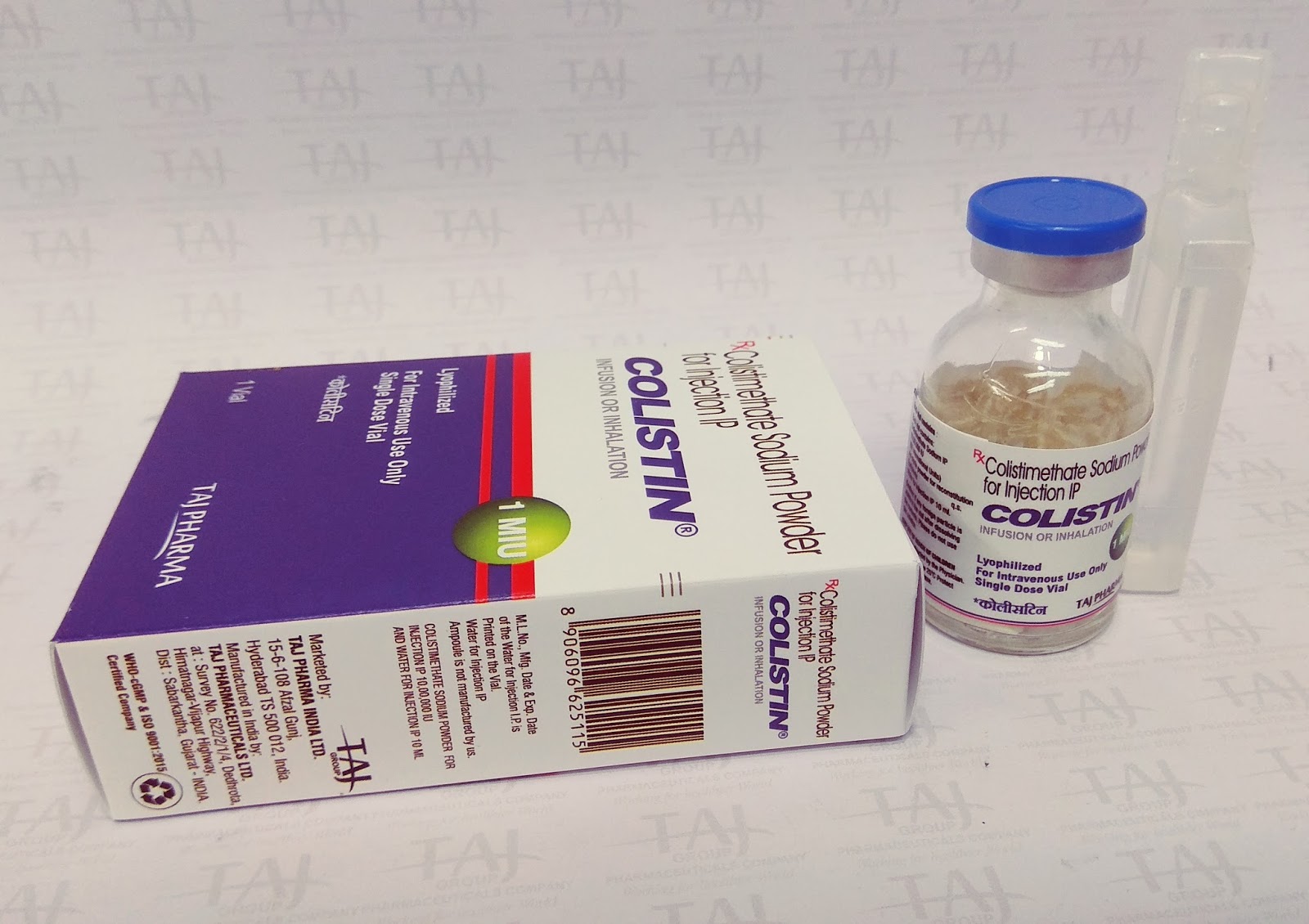 Colistimethate Sodium 1 Million I.U. Powder for Solution for Injection ...