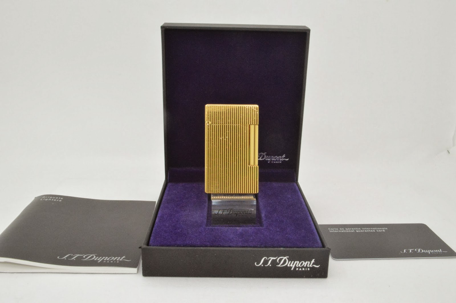 ziq S.T. DUPONT collections: ORIGINAL S.T.DUPONT LINE 2 GOLD WITH NICE ...