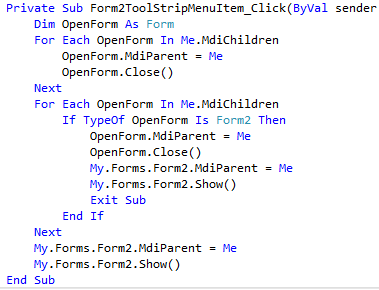 เขียนโปรแกรมด้วย Visual basic: MDI Form การสร้างฟอร์ม เมนูใน Visual basic