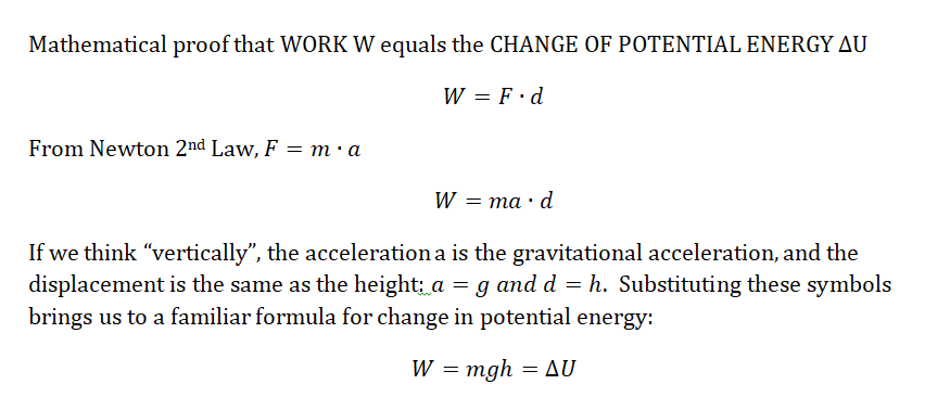 Physics Lab - a Good Place to Do Physics: Work vs change of potential ...