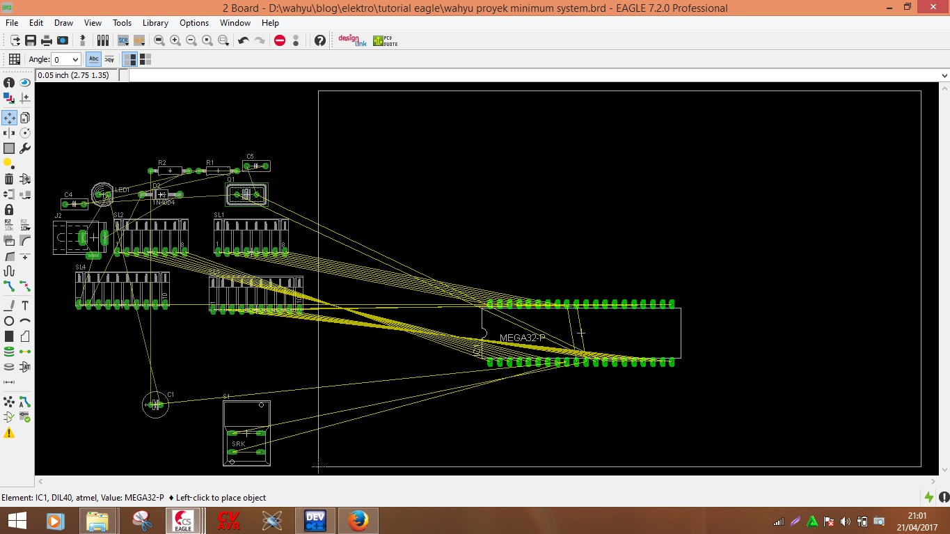 TUTORIAL DESAIN PCB DENGAN EAGLE (How to design PCB with Eagle)