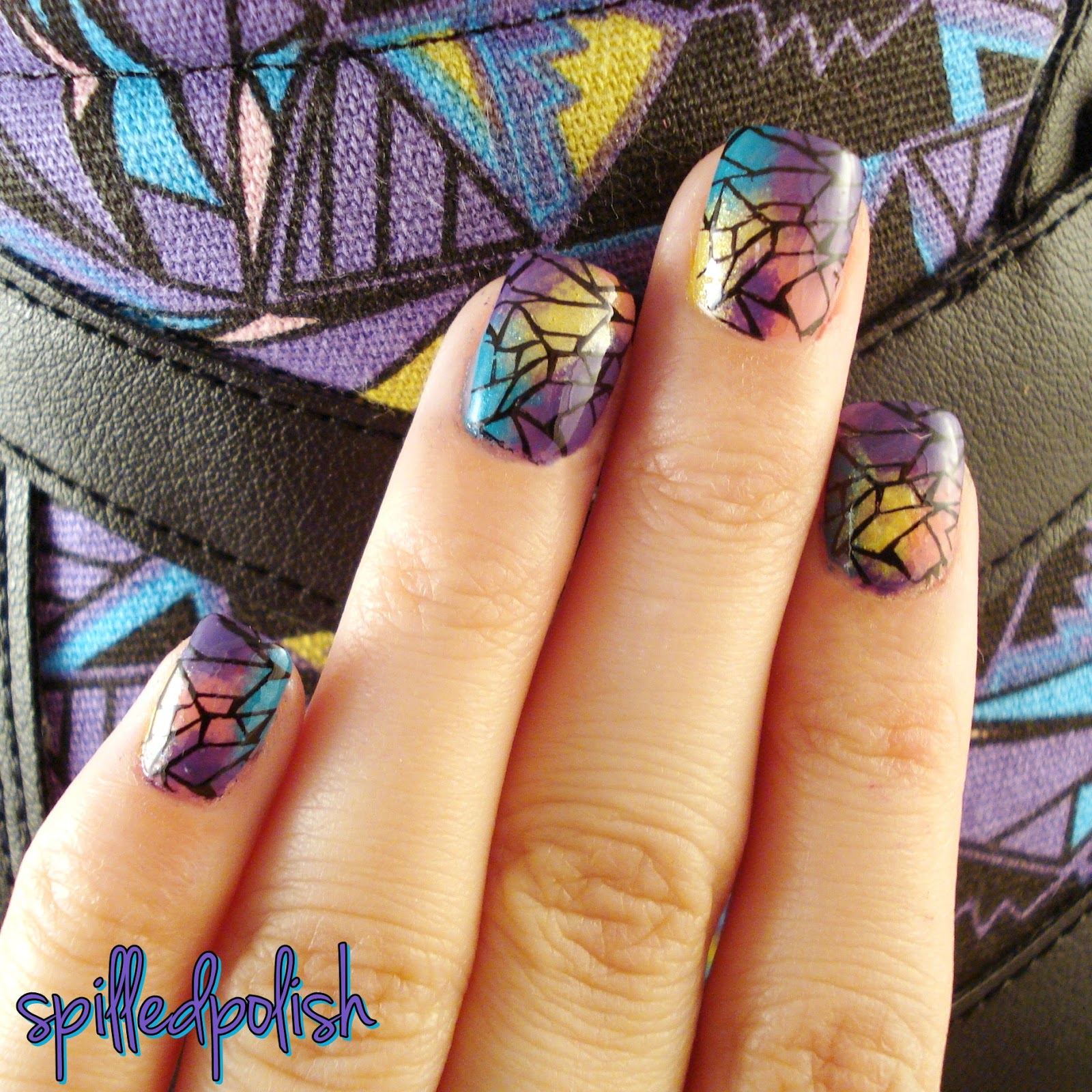 spilledpolish: Nails to match my new Sneaker Wedges!