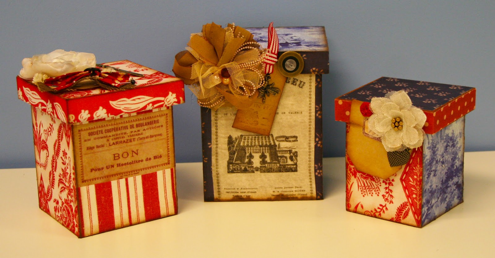 Oh My Crafts Blog: French Boxes Set