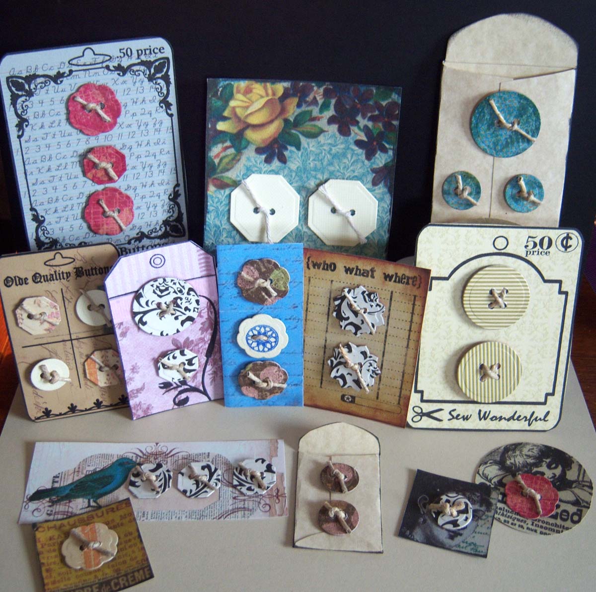 Shoregirls Creations Cardboard Buttons Tutorial