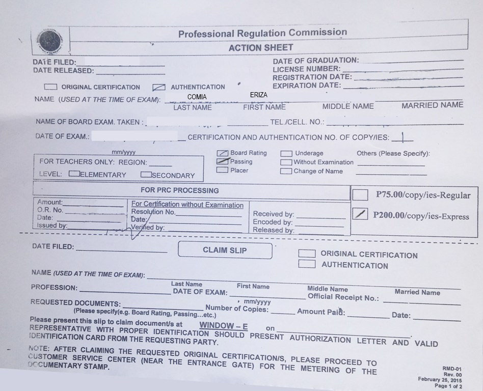 processing requirements in applying overseas