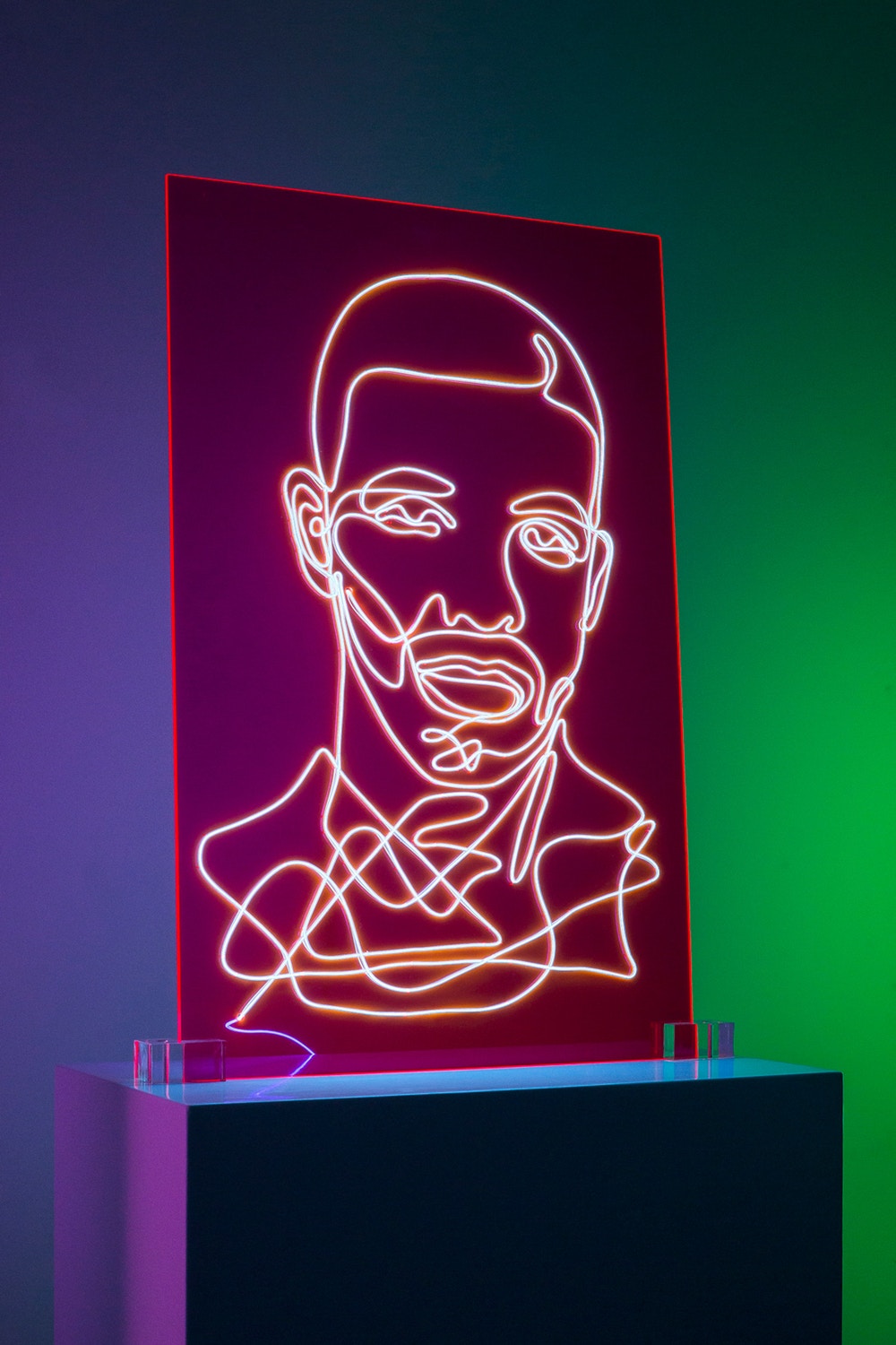 Neon Rap Portraits, portrete din neon realizate de artista Natalie Wong ...