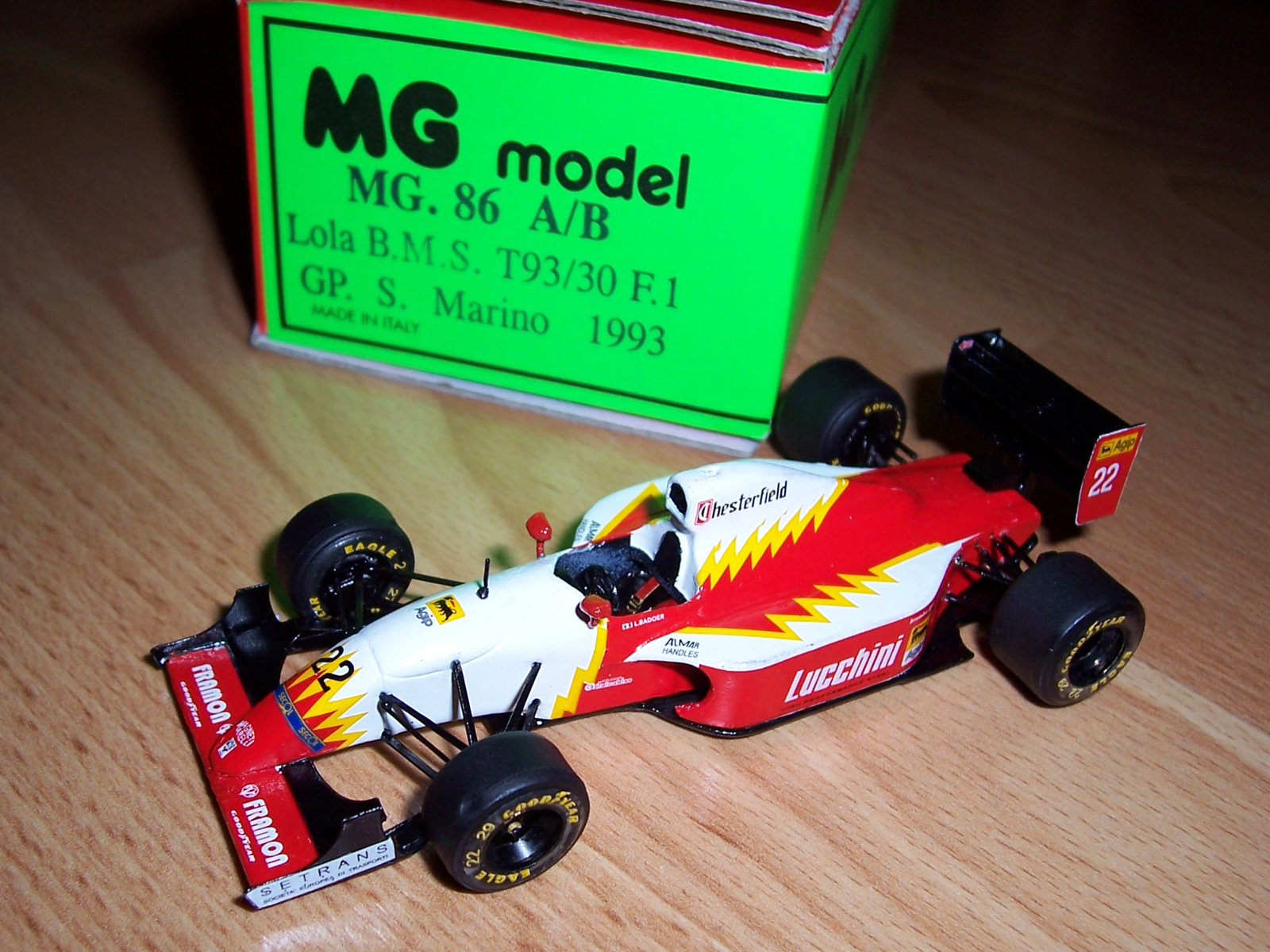 Scratchbuilding a 1/20 scale F1 replica: 1993 BMS Scuderia Italia Lola ...
