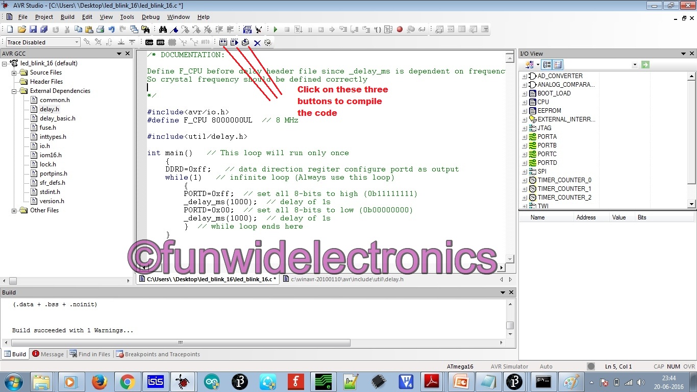 Fun with electronics and sensors: How to make a new project in AVR Studio 4