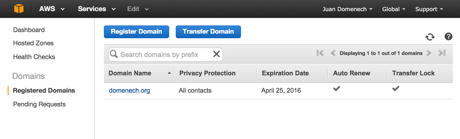 My Blog: How to transfer your Internet Domain to AWS Route 53