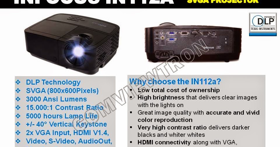 Dunia Proyektor: IN112A INFOCUS PROJECTOR/PROYEKTOR