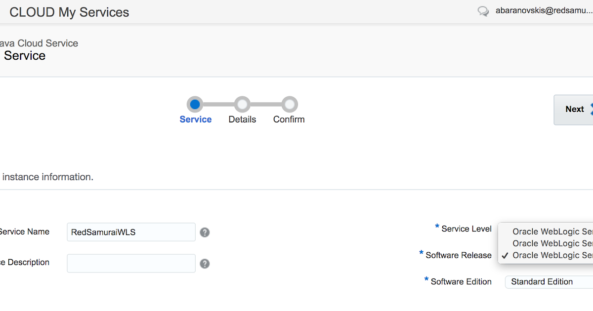 Andrej Baranovskij Blog: Oracle Java Cloud Upgrade to 12.2.1.2