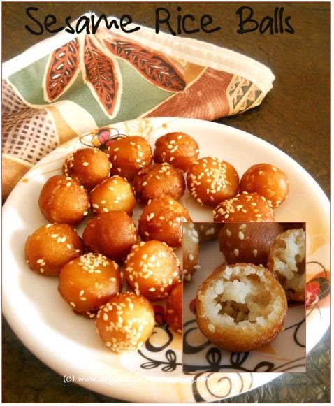 Sesame Rice Balls | Day2day Indian Cooking