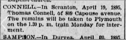 Willig, Kave and Doyle: Thomas Connell and Catherine Leahy: Tragic ...