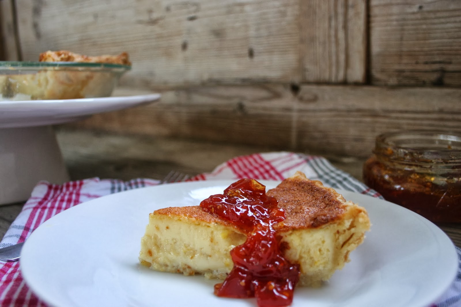 Nothing in the House: Sweet Corn Custard Pie with Tomato Jam