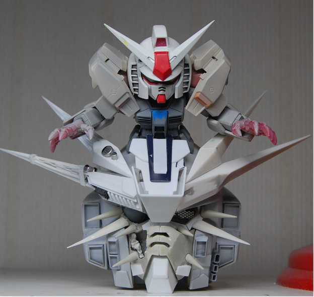 SD Devil Gundam Mobile Armor mode scratch build by sary WIP (WORK IN ...