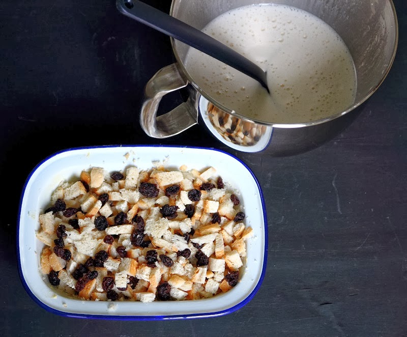 Cubed Bread Pudding or Wonky Bread Pudding