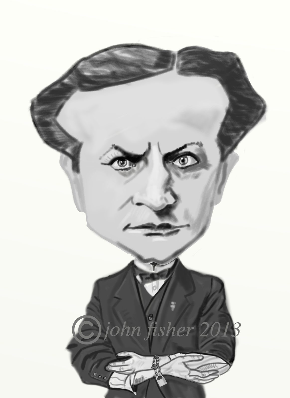 The Art of John Fisher: Harry Houdini..