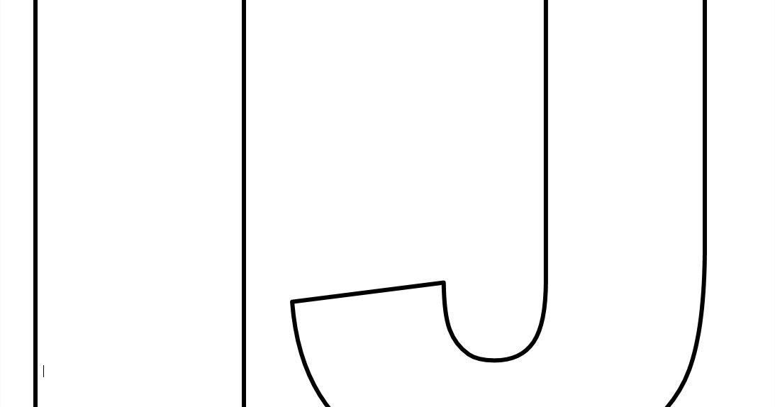 Moldes do Alfabeto tamanho ampliado Letras I J-ESPAÇO EDUCAR