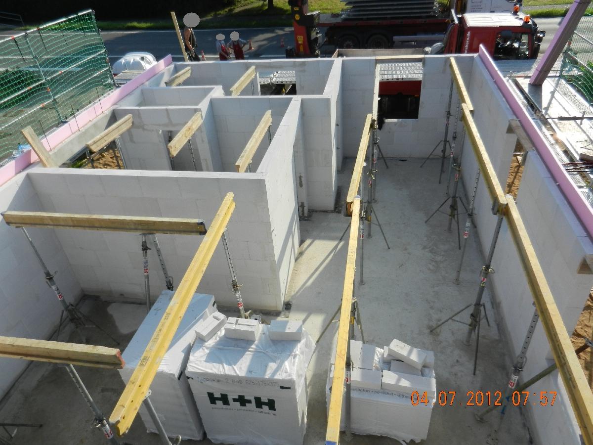 Team Massivhaus Bautagebuch 2012: Stb - Decke EG