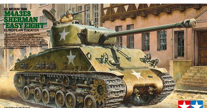 Pete's Model World : Tamiya M4A3E8 Sherman On The Bench