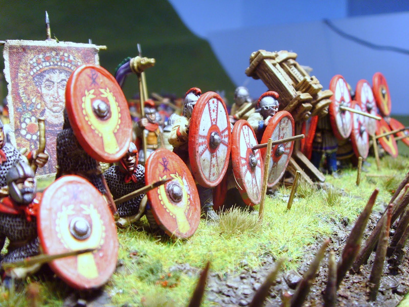 Glasgow Mini Blog: finished 28mm late roman army including camp