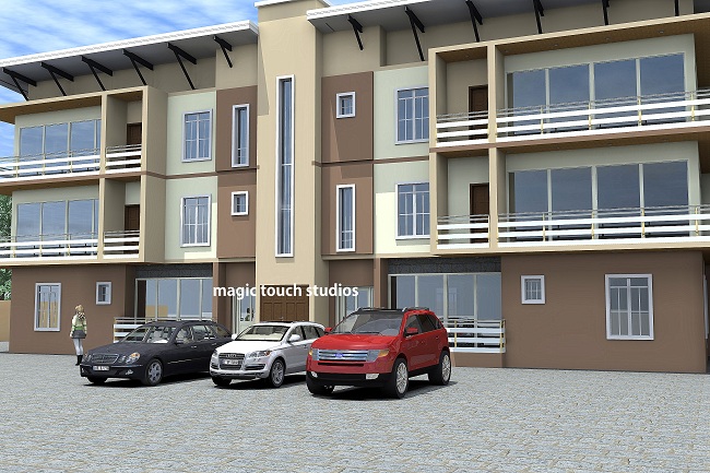 Modern and contemporary Nigerian building Designs: 3 Bedroom block of ...