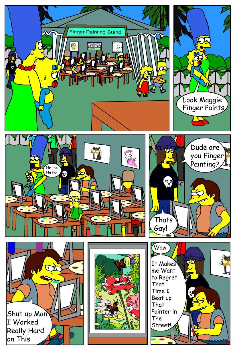 Mike L's Examples of Work: Simpson Fan Comic Act 1