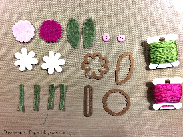 Tammy Tutterow Designs - Felt Flower Card - Daydreams In Paper