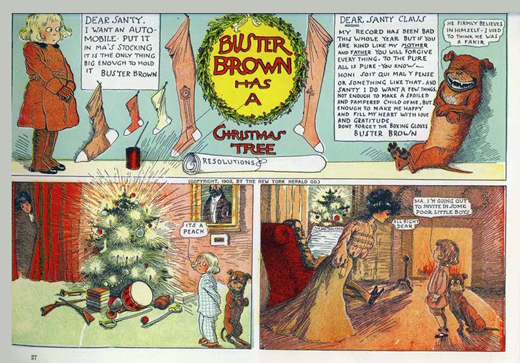 The Great Comic Book Heroes: Merry Christmas from Buster Brown!