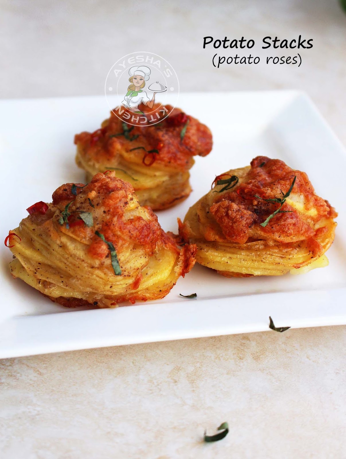 POTATO SLICES SNACK - POTATO STACKS / POTATO ROSES