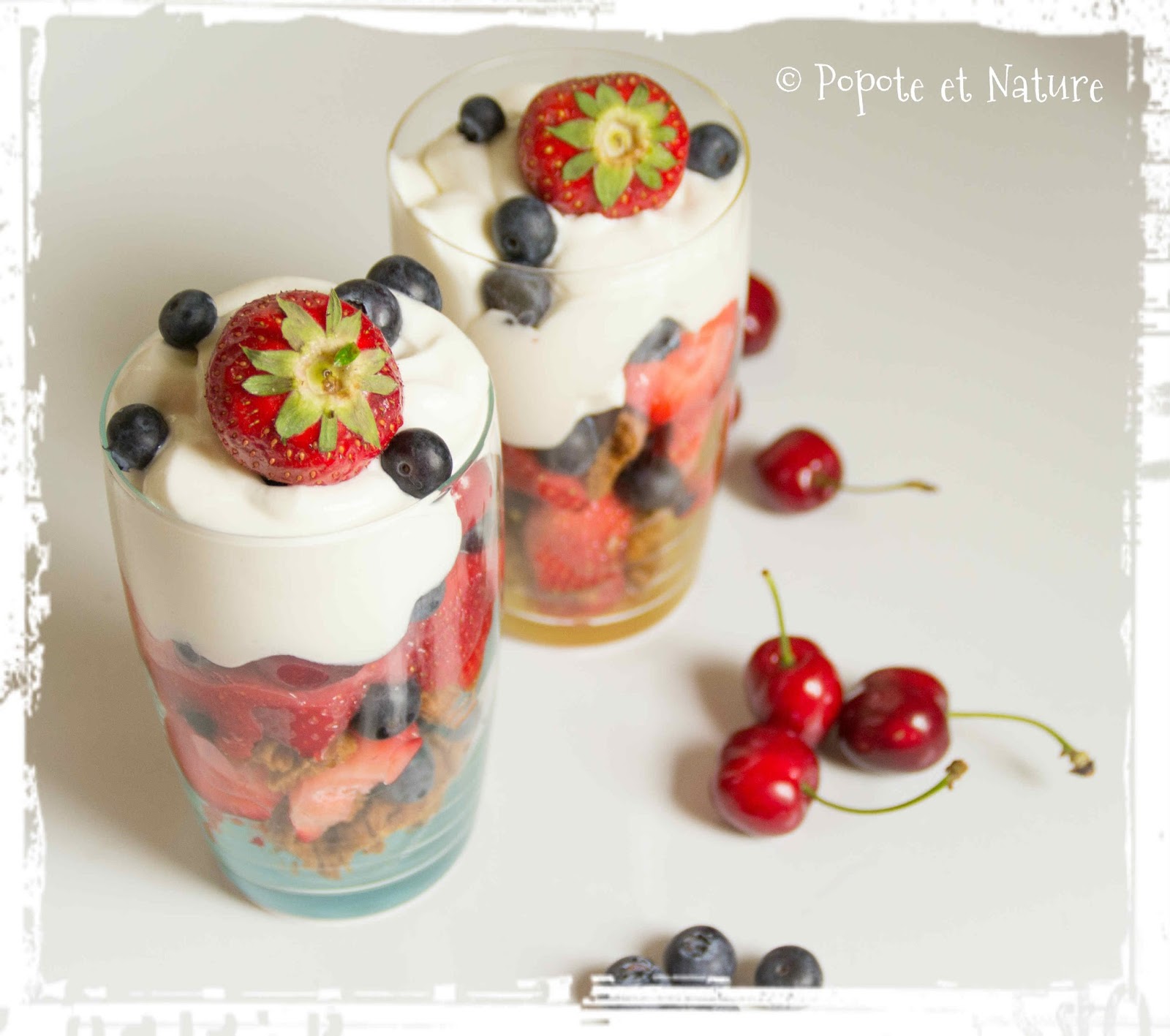 Popote et Nature: Des verrines aux fruits rouges croquantes et gourmandes