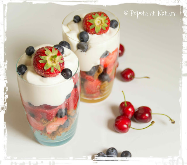 Popote et Nature: Des verrines aux fruits rouges croquantes et gourmandes