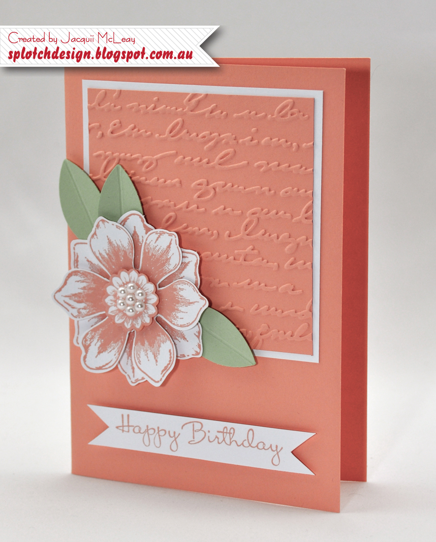 Splotch Design - Adding ink to paper!: Simple Flower Cards