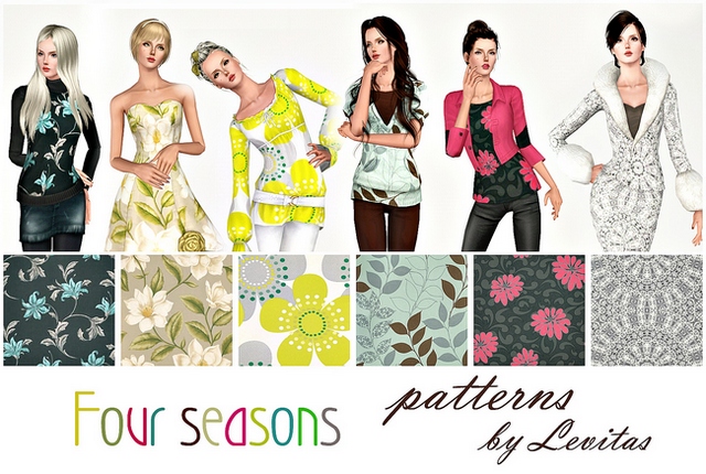 Plastic Sims: THE SIMS 3 - Four Season Patterns