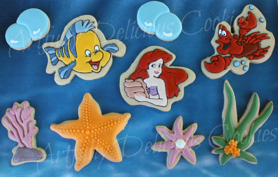 Tartas, Galletas Decoradas y Cupcakes: Paso a Paso Ariel, la Sirenita