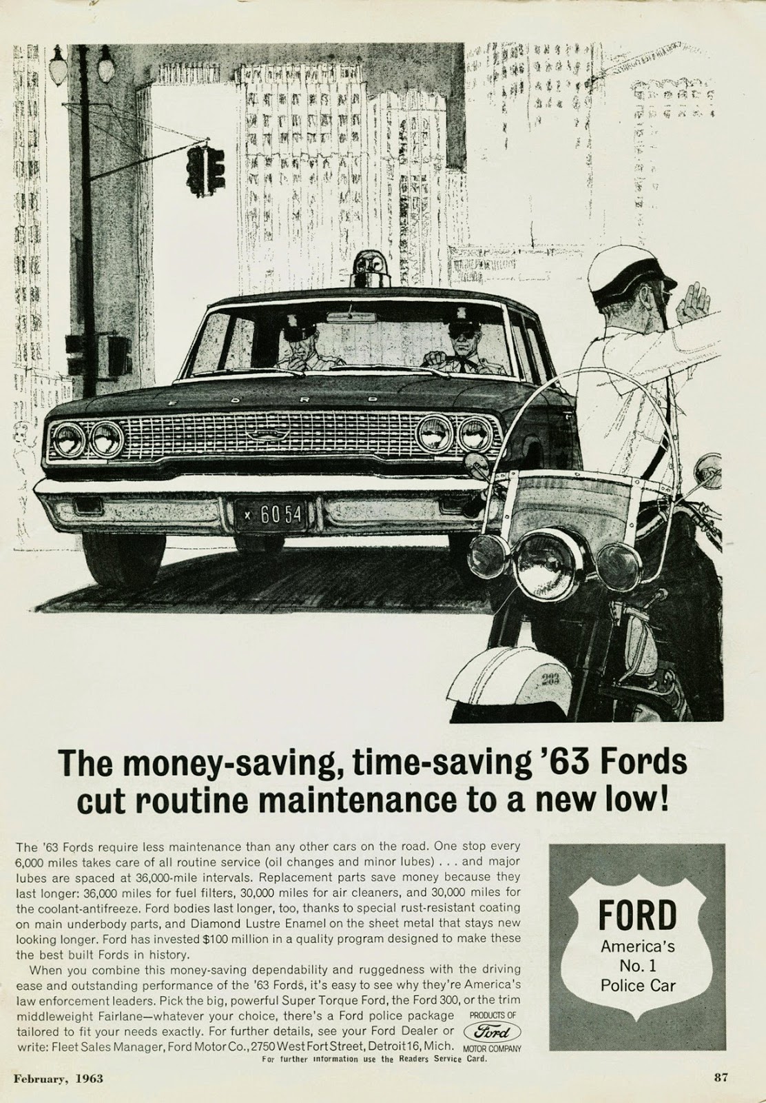 1963 Ford Fairlane - Vintage Cars Ads