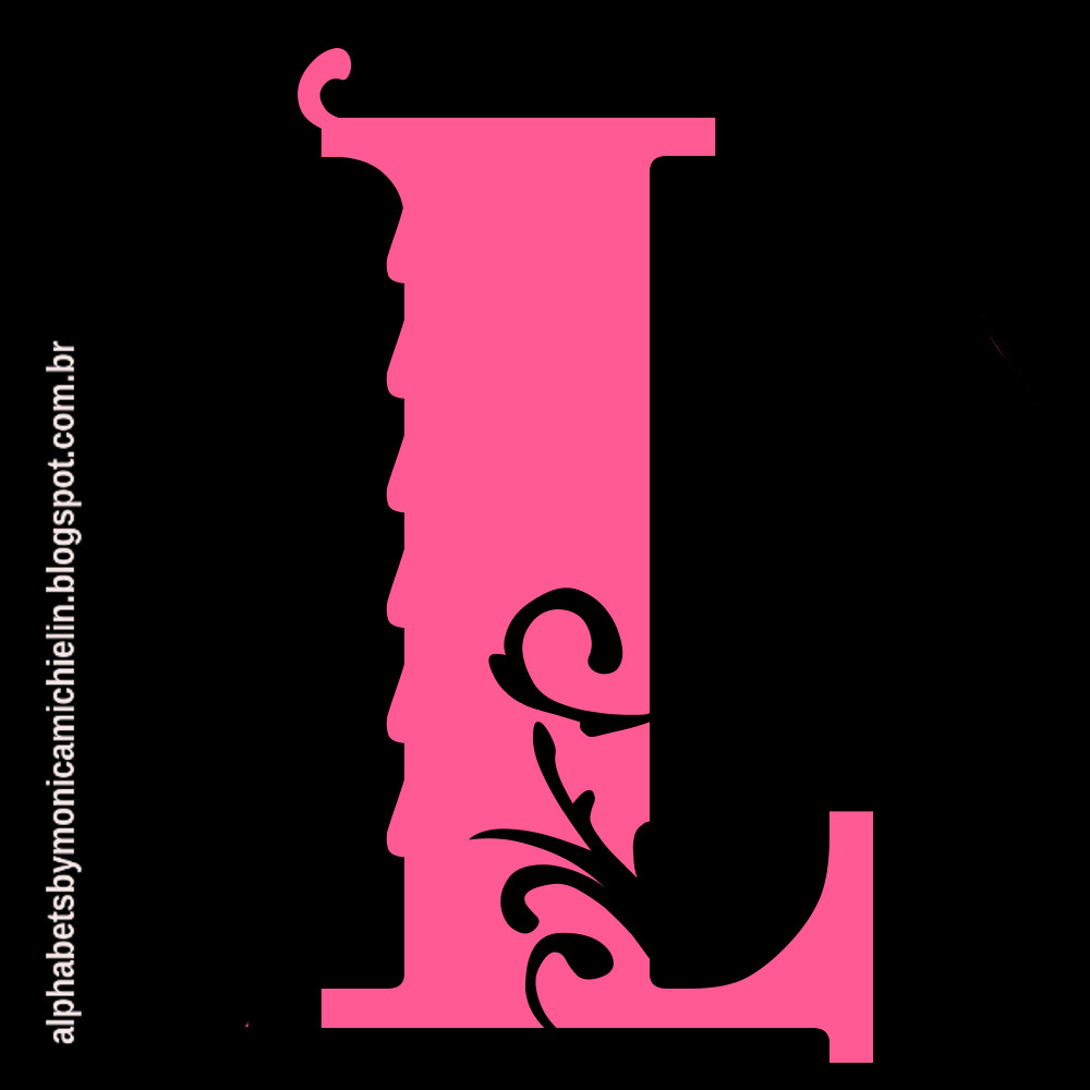 M. Michielin Alphabets: ALFABETO ROSA , PINK ALPHABET AND BLACK , PINK ...