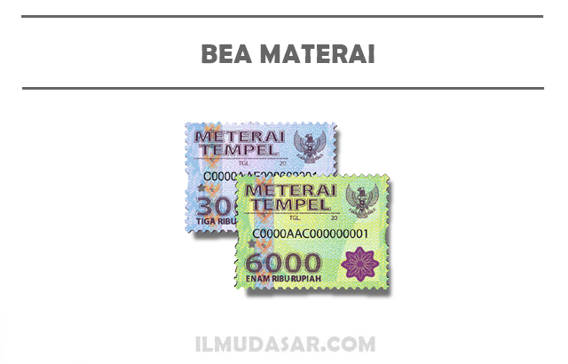 Bea Materai : Pengertian, Subjek, Objek, Tarif - Jegeristik