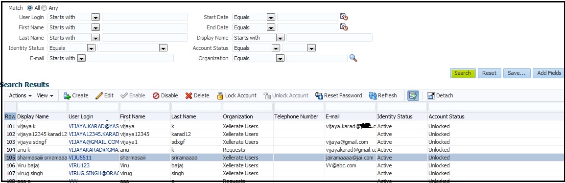 IAM IDM: Reconciliation of users from database to OIM