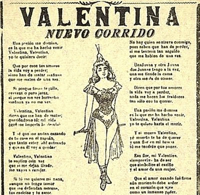 L1 LITERATURA HISPANOAMERICANA: Ejemplos (materiales) de corridos