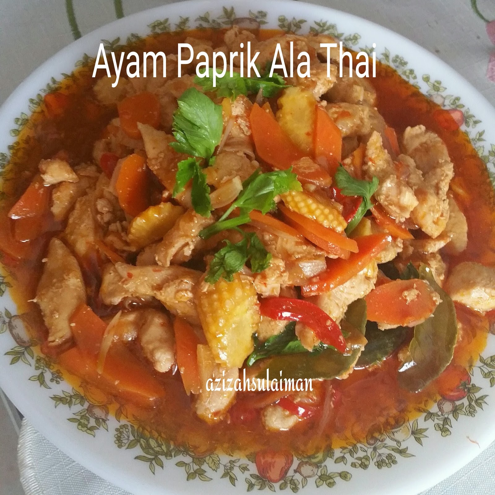 Cute Mama Delicacies: AYAM PAPRIK ALA THAI