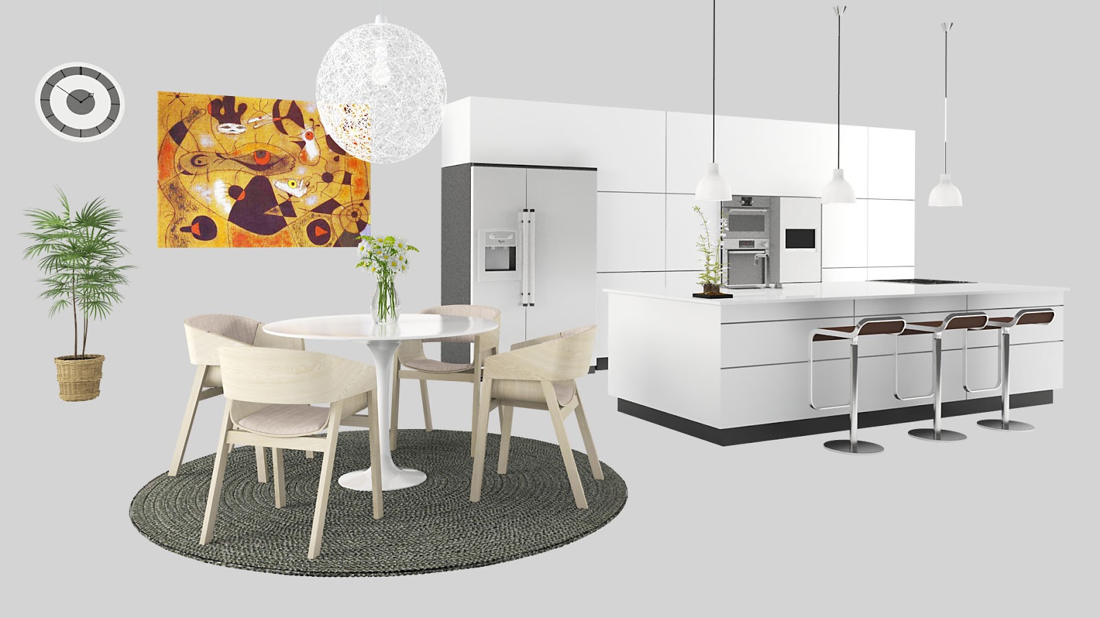 templates 3D: Kitchen & Dining