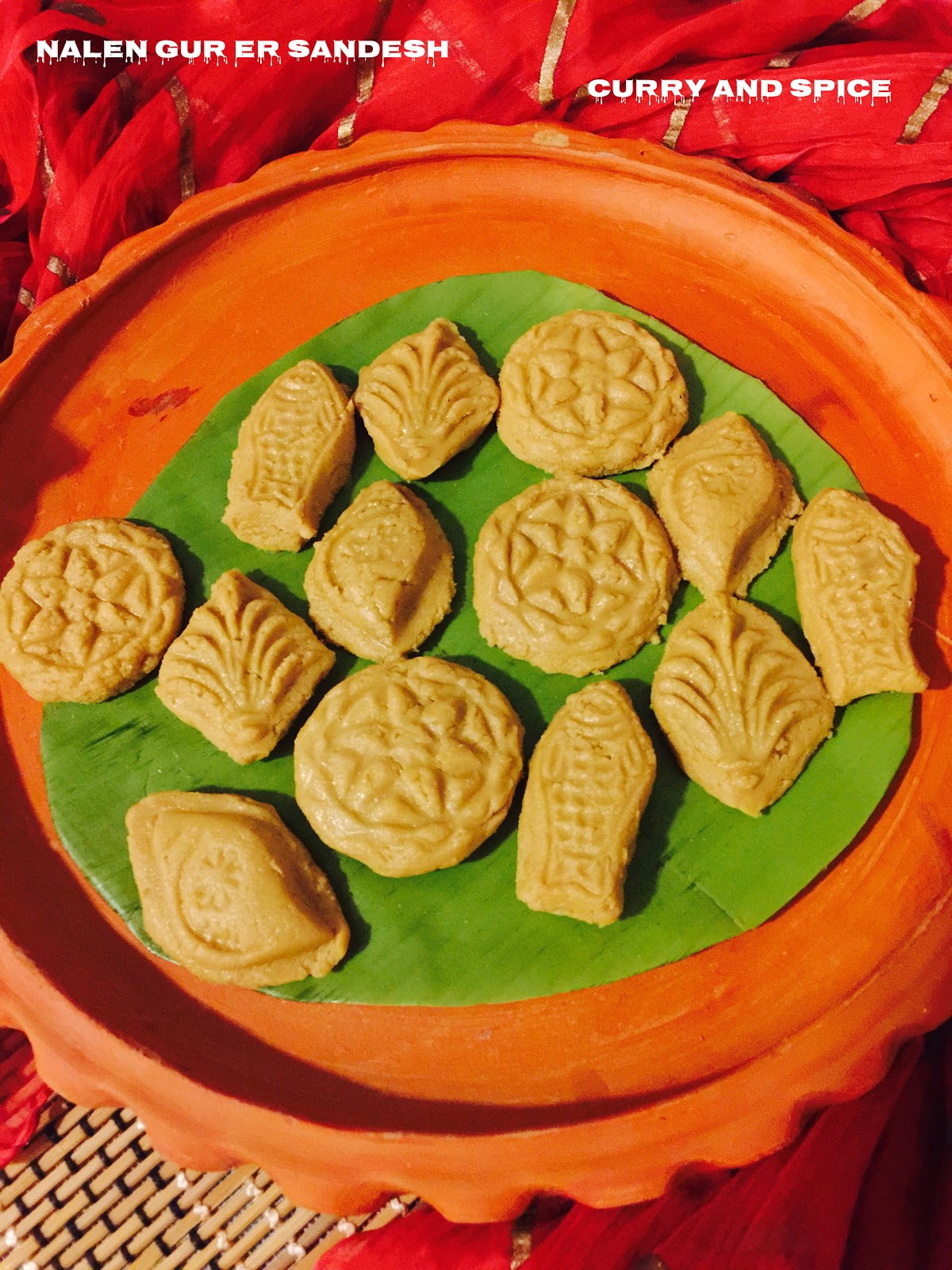 CURRY AND SPICE: NOLEN GURER SANDESH / COTTAGE CHEESE JAGGERY FUDGE