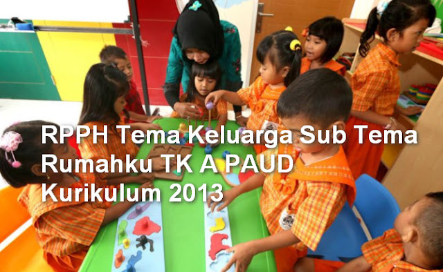 RPPH Tema Keluarga Sub Tema Rumahku TK A PAUD Kurikulum 2013 ...