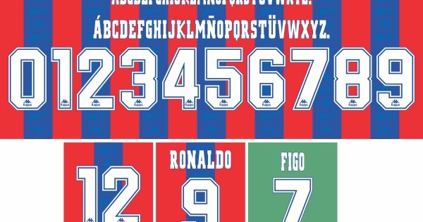 FC Barcelona 1995-97 font
