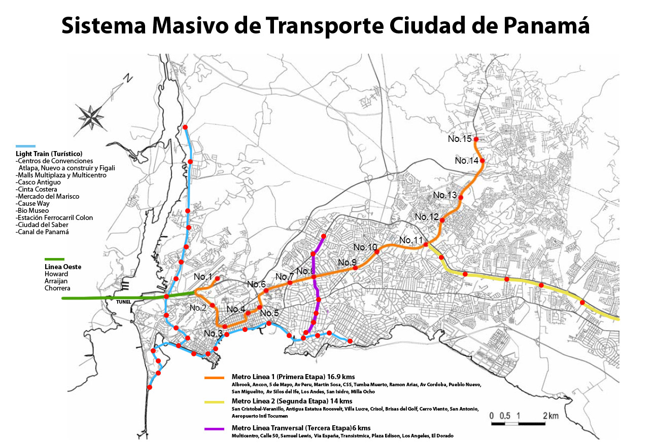 CD: Plan maestro incluye construcción de 4 líneas del Metro de Panamá