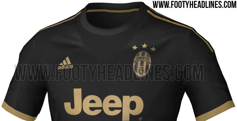 Juventus Black And Gold Jersey - Black and gold Juventus third kit ...