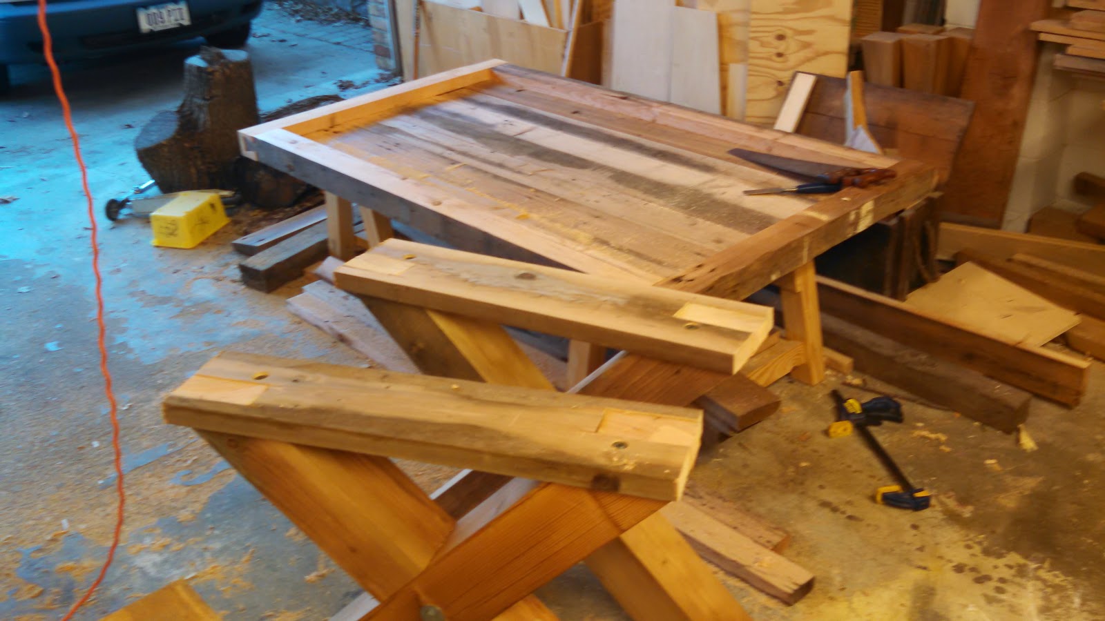 Westfall Woodcraft: Reclaimed Dining Table with Dovetailed Breadboards ...