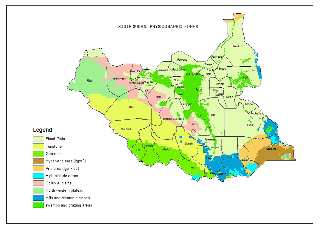 MAPS OF SOUTH SUDAN