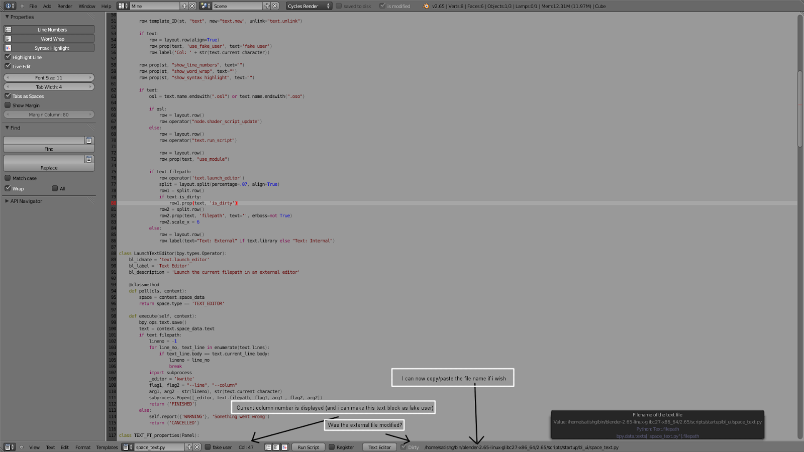 UI Customization : Enhancing Text Editor Header